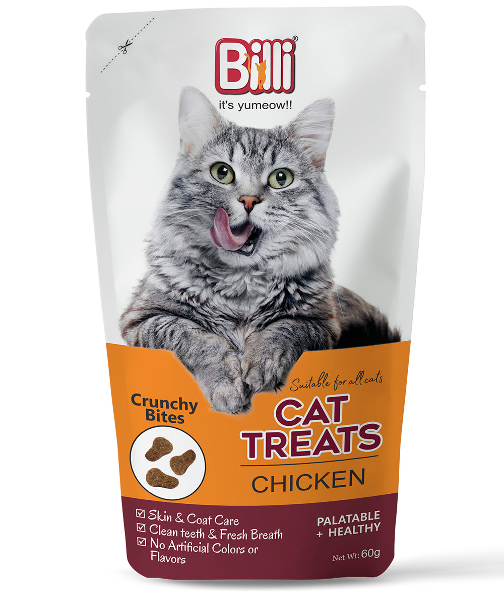 Billi Cat Treat - Chicken Flavor - 60g – PetsNPets Store