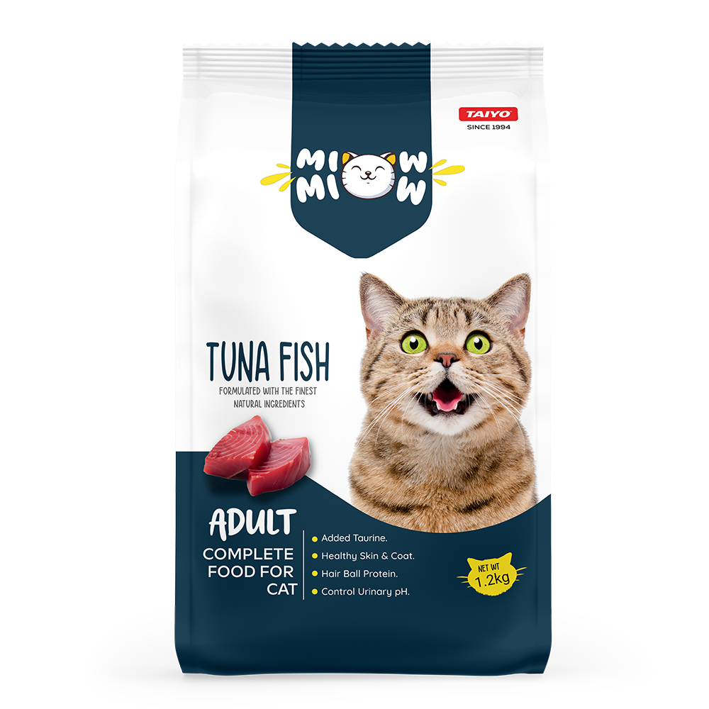 Buy 6kg Taiyo Miow Miow Adult Cat Food at Just ₹999 – PetsNPets Store